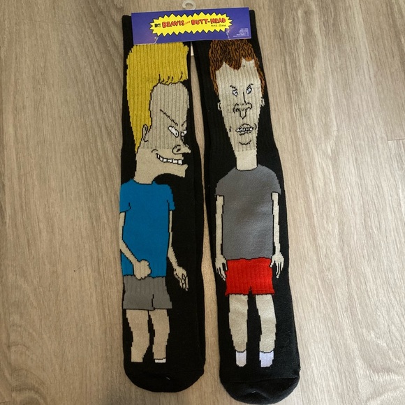 MTV | Underwear & Socks | Beavis Butthead Tube Socks 2 Pair Sizes 6 2 ...